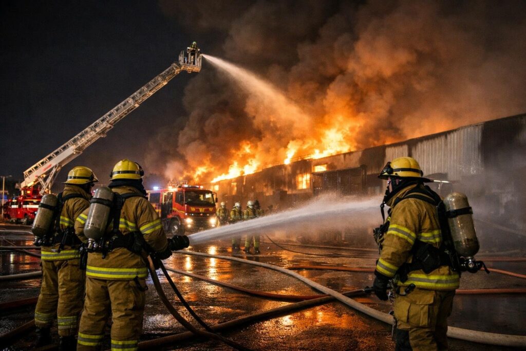 Factory fire in Adelaideʼs north brings out more than 50 firefighters ...
