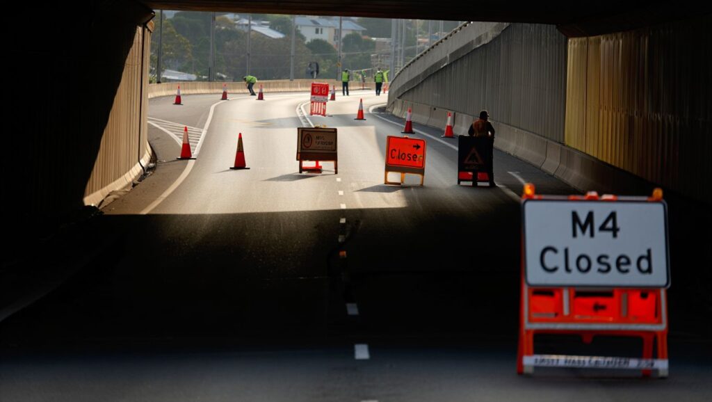 The M4 will shut in both directions through western Sydney for nine ...